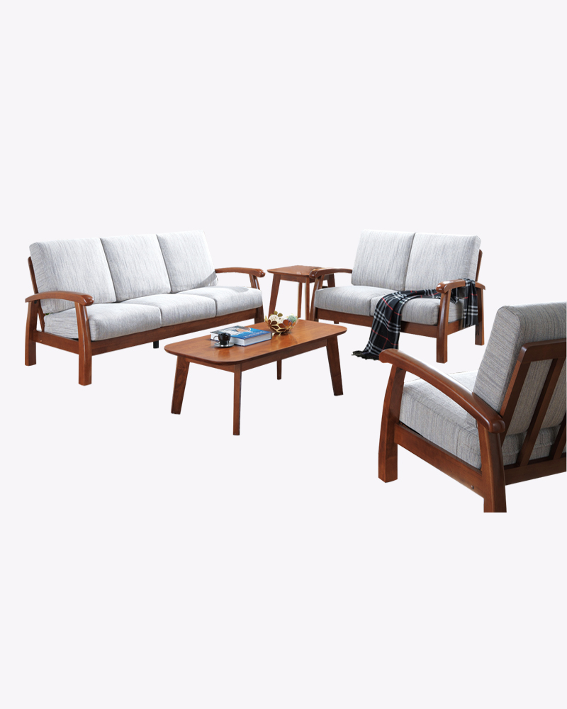 solid Wooden Sofa Set wooden sofa